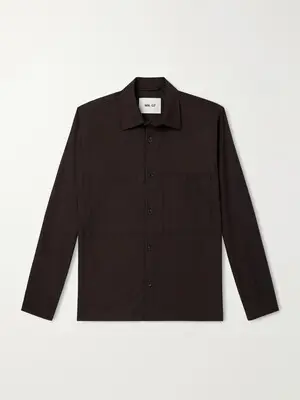 Nn07 Freddy 10037 Twill Shirt - Brown