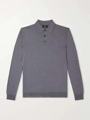 SLOWEAR Zanone Slim-fit Flexwool Polo Shirt