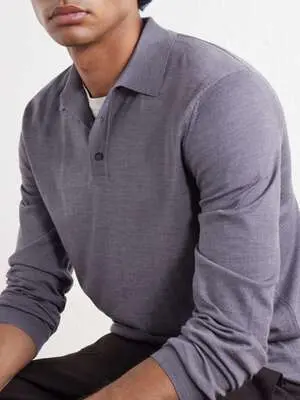 SLOWEAR Zanone Slim-fit Flexwool Polo Shirt