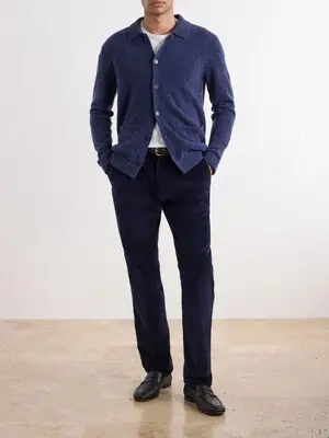 SLOWEAR Incotex Straight-leg Stretch Cotton-corduroy Trousers