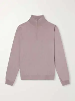 SLOWEAR Zanone Flexwool Half-zip Sweater