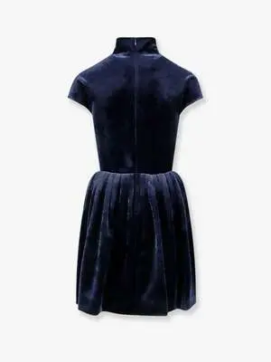 Alaïa Short Velvet Dress - Blue