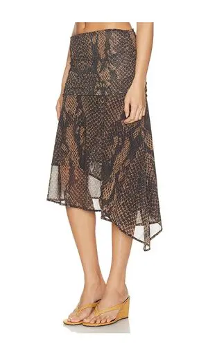 FENERS Festa Skirt In Brown - Serp