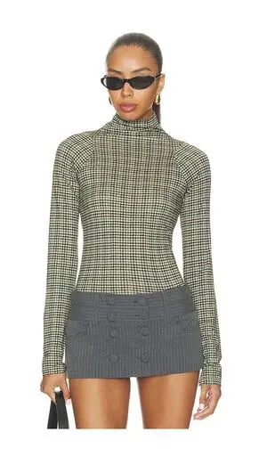Rag & Bone Shaw Paneled Longsleeve Turtleneck Tee