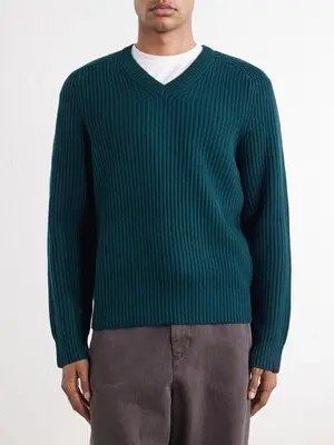 Rag & Bone Ribbed Wool And Cashmere-blend Sweater