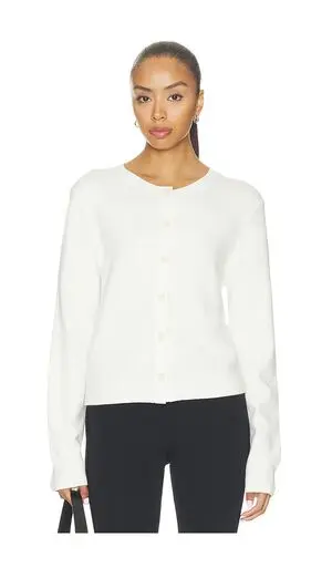 STITCHES & STRIPES Odette Cardigan In Ivory - Chalk
