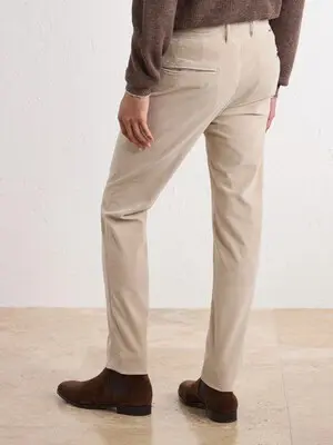 SLOWEAR Straight-leg Cotton-blend Corduroy Trousers