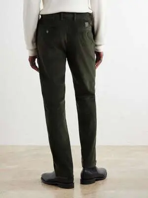 SLOWEAR Straight-leg Cotton-blend Corduroy Trousers