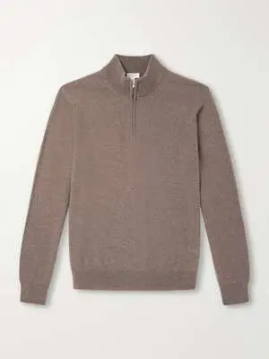 Sunspel Cashmere Half-zip Sweater