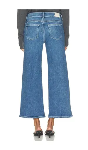 Paige Anessa Maternity Wide Leg Jean In Blue
