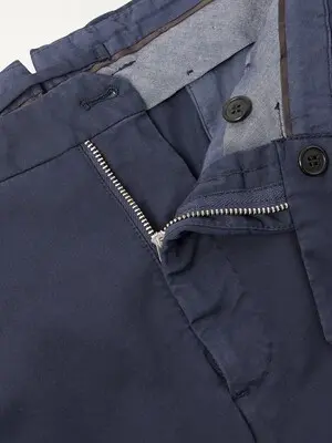 SLOWEAR Slim Batavia Straight-leg Cotton-blend Woven Trousers