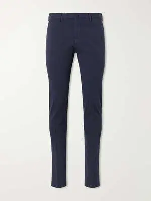 SLOWEAR Slim Batavia Straight-leg Cotton-blend Woven Trousers