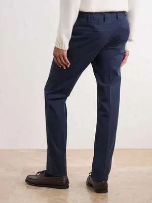 SLOWEAR Slim Batavia Straight-leg Cotton-blend Woven Trousers