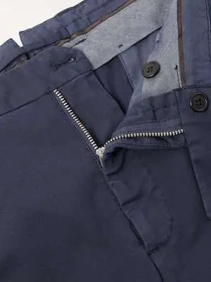SLOWEAR Slim Batavia Straight-leg Cotton-blend Woven Trousers