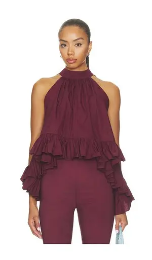 Azeeza Plath Top - Wine