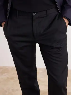 SLOWEAR Straight-leg Wool-blend Tekno Flannel Trousers