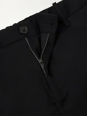 SLOWEAR Straight-leg Wool-blend Tekno Flannel Trousers