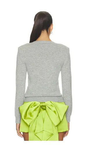 SELF-PORTRAIT Flower Wool Jumper - Grey