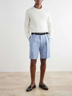 Ralph Lauren Purple Label Cotton Gabardine Shorts