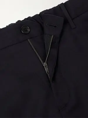 SLOWEAR Straight-leg Wool-blend Tekno Flannel Trousers