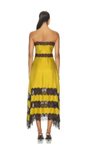 Ulla Johnson Coco Sleeveless Silk Dress In Olive