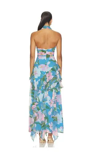 LOVERS AND FRIENDS Anna Maxi Dress In Blue