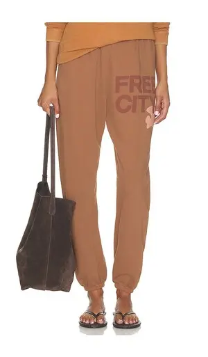 FREECITY Large Sweatpant In Rust