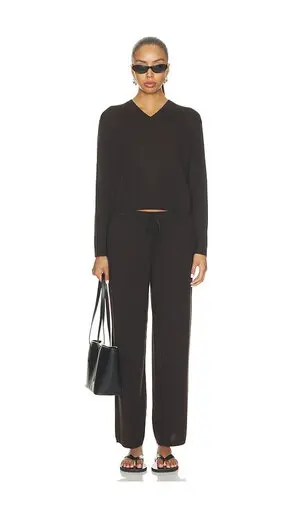 LESET James V Neck Top