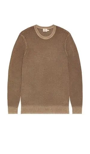 Faherty Brand Sunwashed Crewneck Sweater In Brown