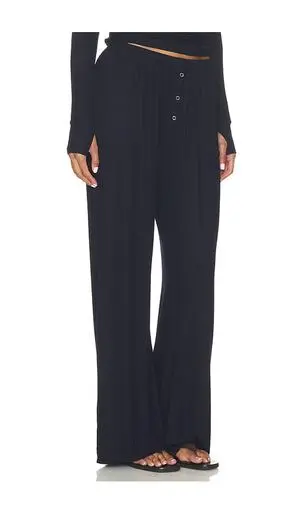 Michael Lauren Laguna Wide Leg Pant With Snaps