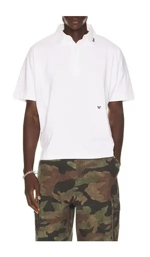 Rhude Short Sleeve Jersey Polo Shirt