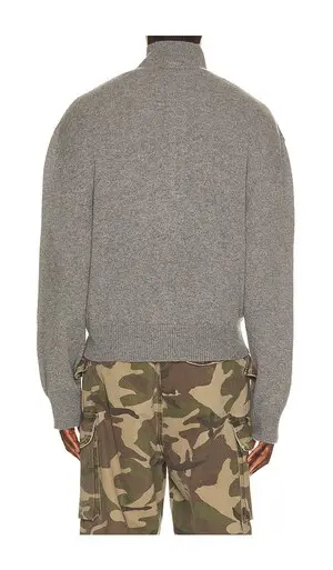 Rhude Quarter Zip Knit Top