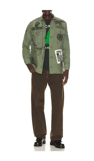 MadeWorn Rolling Stones Jacket In Army