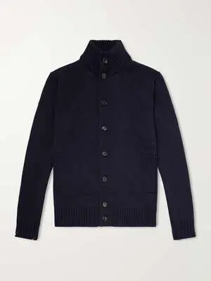 SLOWEAR Wool Cardigan - Navy