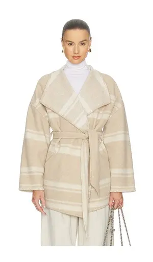 Isabel Marant Étoile Brea Coat In Beige - Sand