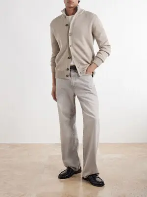 SLOWEAR Wool Cardigan With Button Detail