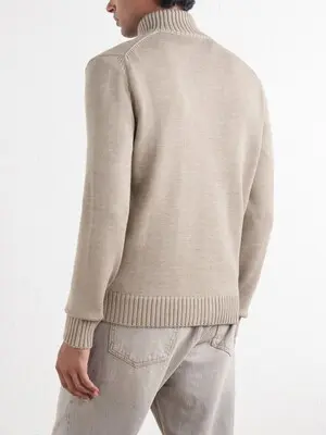 SLOWEAR Wool Cardigan With Button Detail