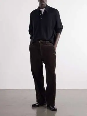 A.PRESSE Wool Polo Shirt
