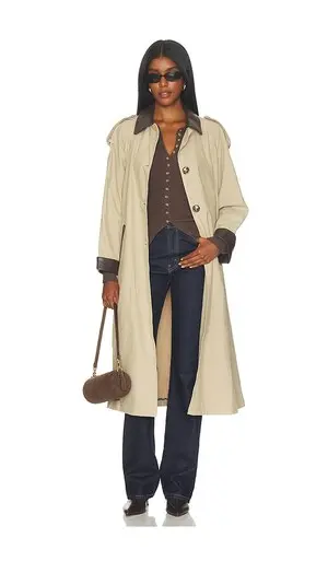 Heartloom Rhiannon Trench In Tan - Dune