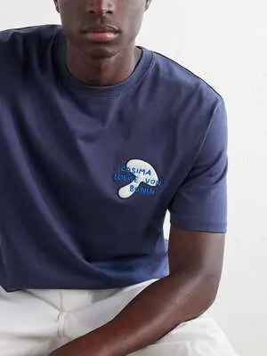Loewe Embroidered Cotton-jersey T-shirt