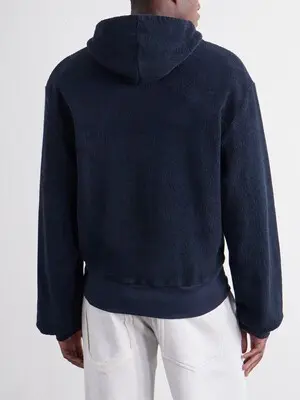 ADON Cotton-velour Zip-up Hoodie