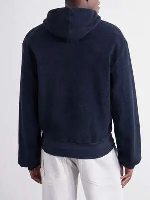 ADON Cotton-velour Zip-up Hoodie