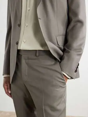 Canali Straight-leg Wool Suit Trousers