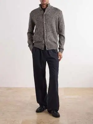 SLOWEAR Turtleneck Virgin Wool Cardigan