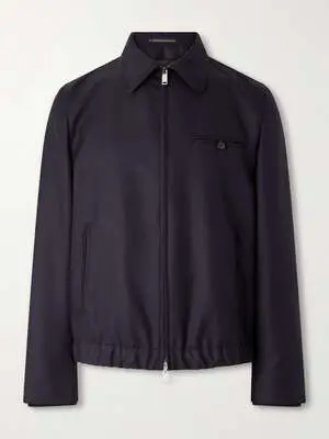 SLOWEAR Il Primo Wool-canvas Jacket - Navy