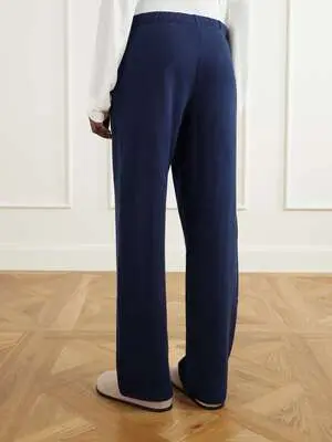 SKIMS Drawsting Cotton-blend Jersey Straight-leg Pants