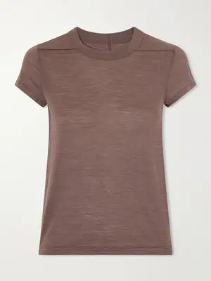 Rick Owens Wool And Silk-blend T-shirt
