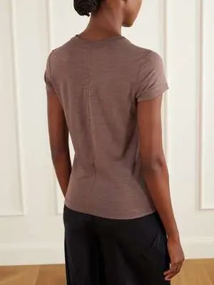 Rick Owens Wool And Silk-blend T-shirt