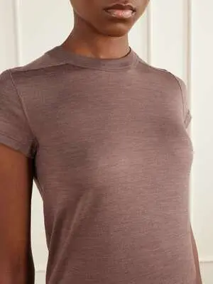 Rick Owens Wool And Silk-blend T-shirt