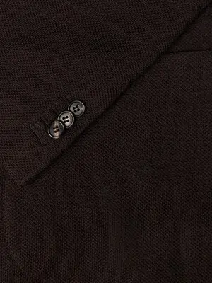 SLOWEAR Incotex Wool-blend Woven Waffle Jersey Blazer